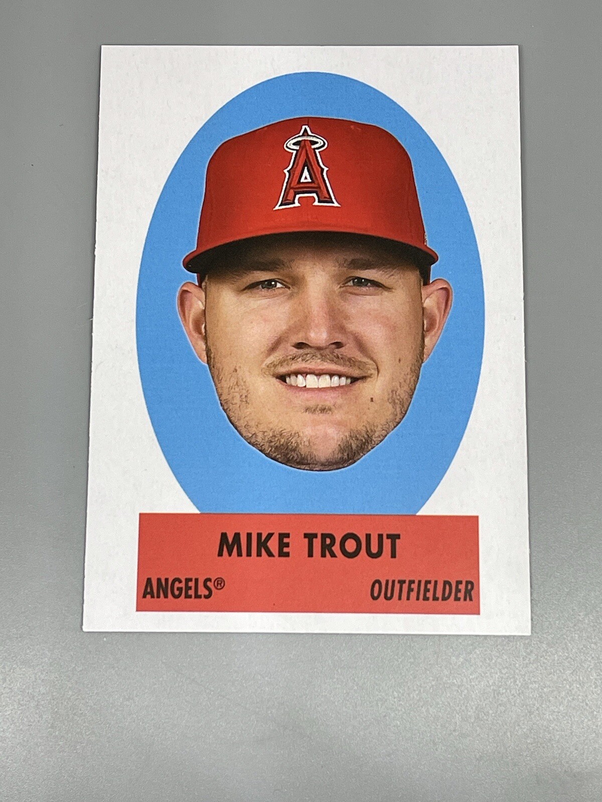 Mike Trout 2021 Topps Archives ⚾️ 1969 Peel-Off Set 69PO-1 Los Angeles ...