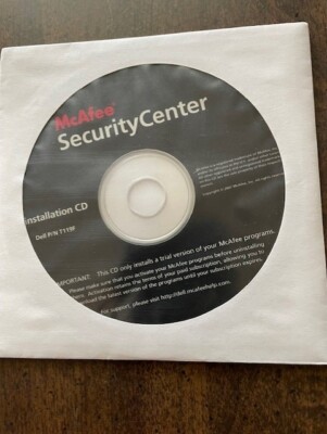 McAfee Security Center Reinstallation CD 2007- New Sealed In Package | eBay