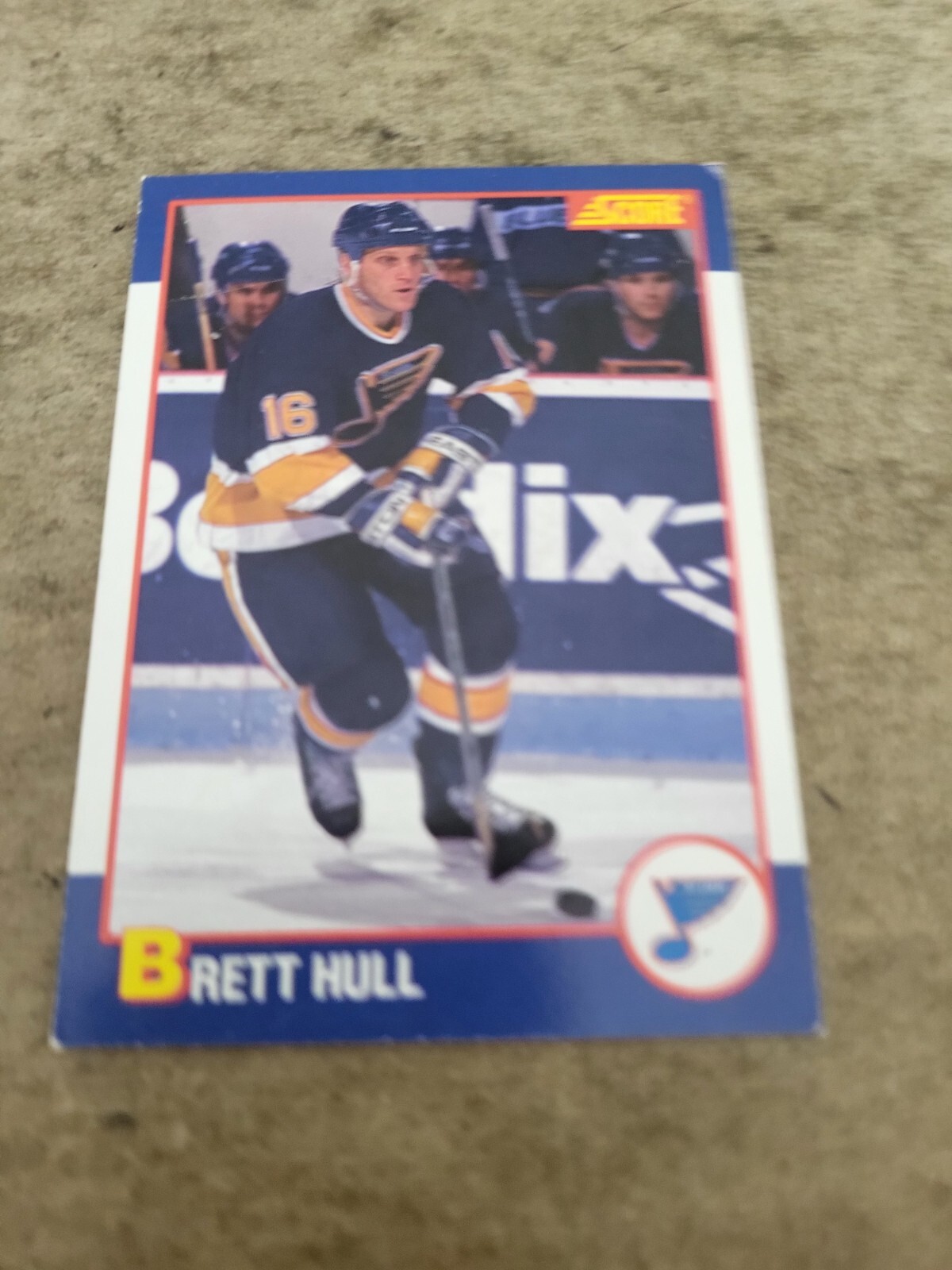 1991-92 Score Kellogg's # 21 BRETT HULL ST-LOUIS BLUES | eBay