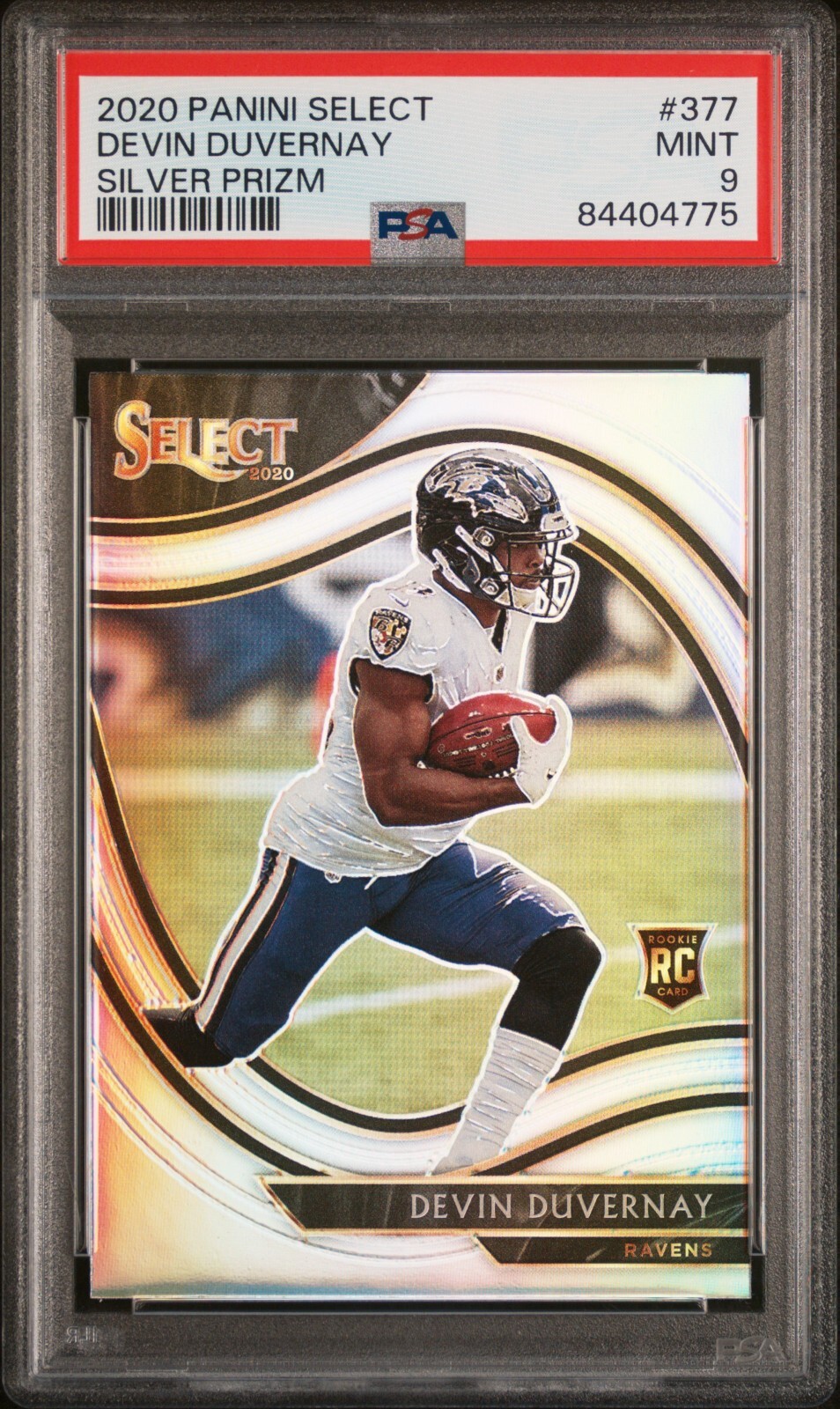 Devin Duvernay 2020 Select Field Level 377 RC Silver Prizm PSA 9 Mint ...