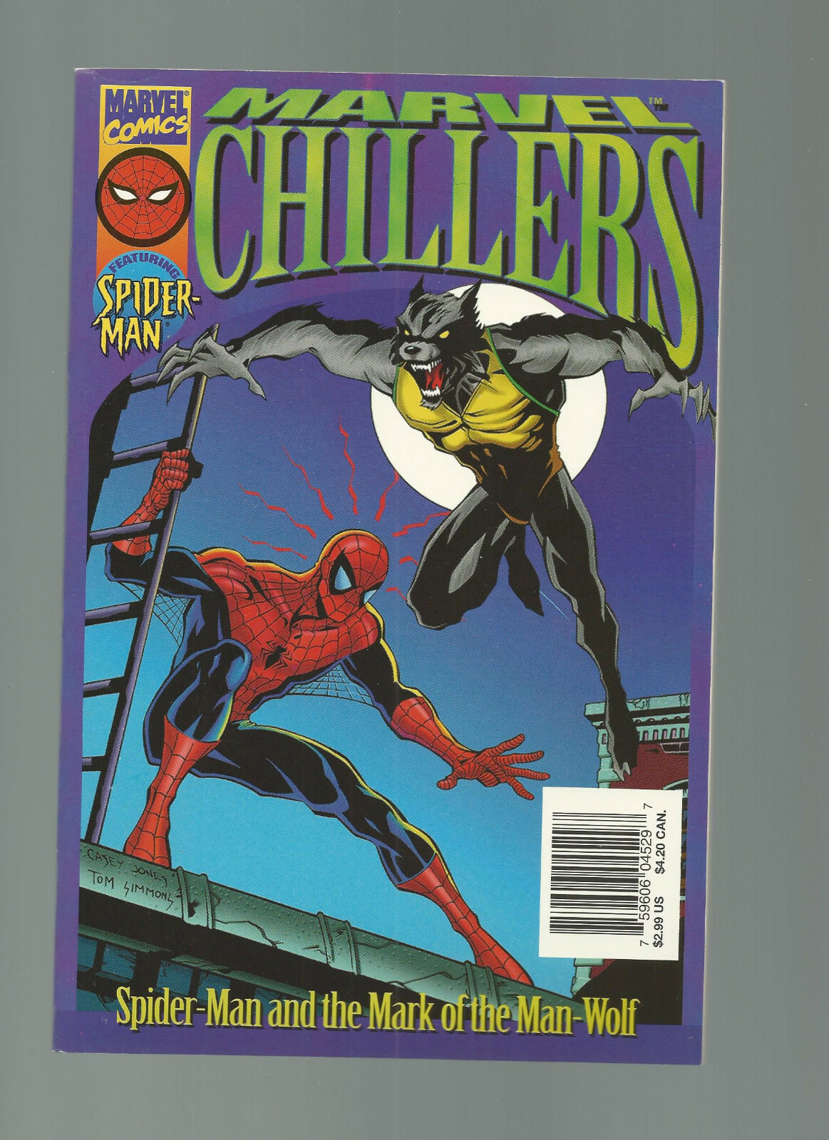 MARVEL COMICS MARVEL CHILLERS SPIDER-MAN AND THE MARK OF THE MAN-WOLF ...