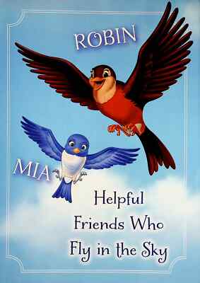 Sofia the First- Robin & Mia - Disney Junior Mini Poster 7.5"x11" | eBay