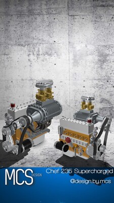 Chevrolet 235 I6 Engine with Scot Blower - 1/12 - 3D Printed - MCS | eBay