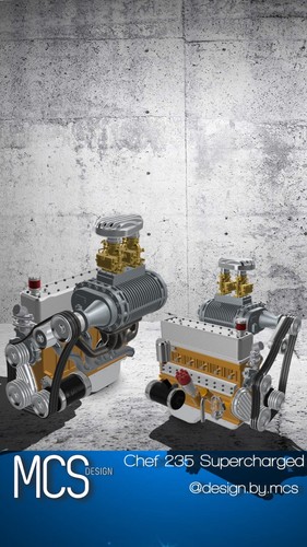 Chevrolet 235 I6 Engine with Scot Blower - 1/12 - 3D Printed - MCS | eBay