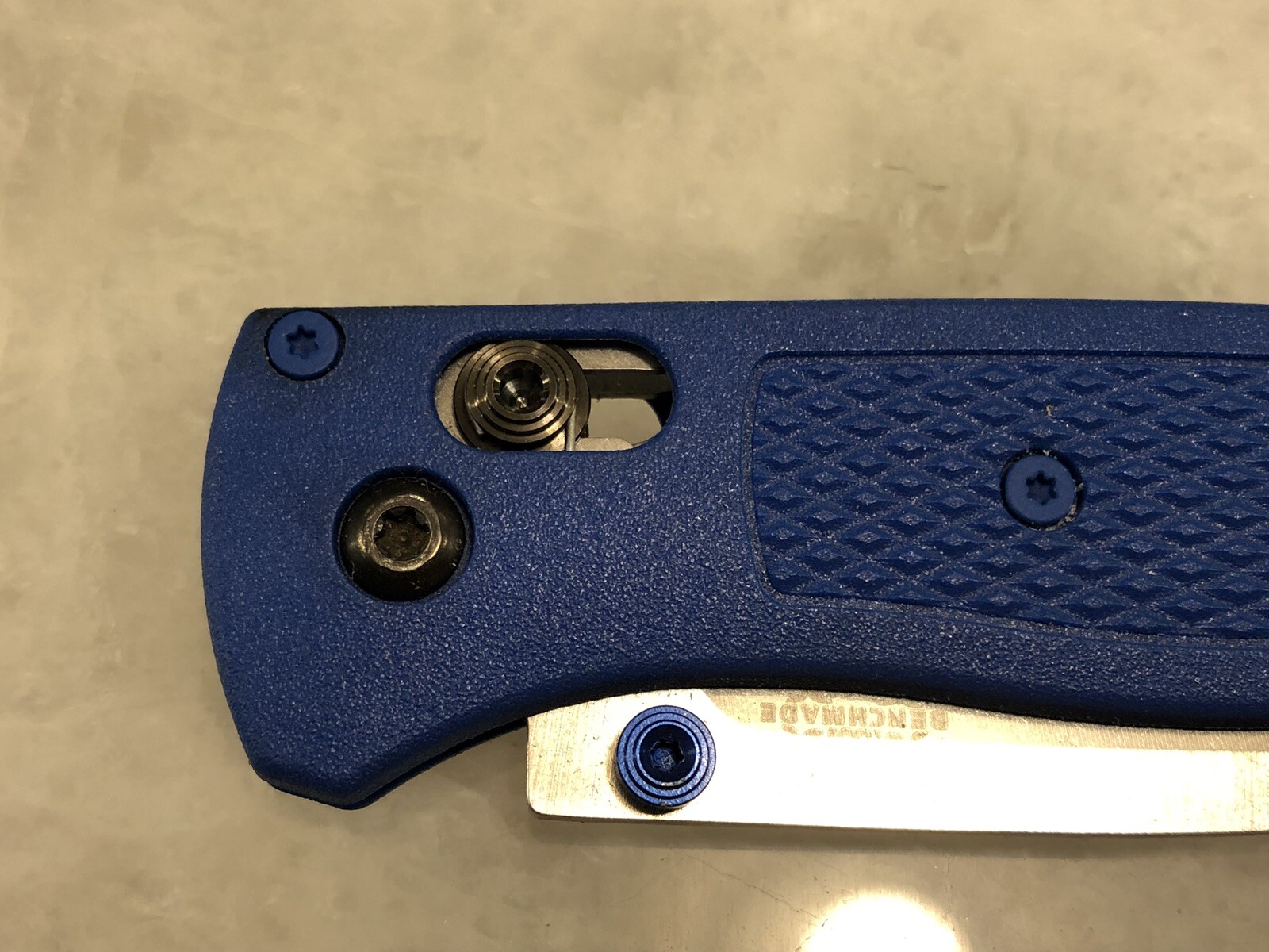 Custom Blue Screw Set For Benchmade Bugout 535 Handle Screws - Flush ...