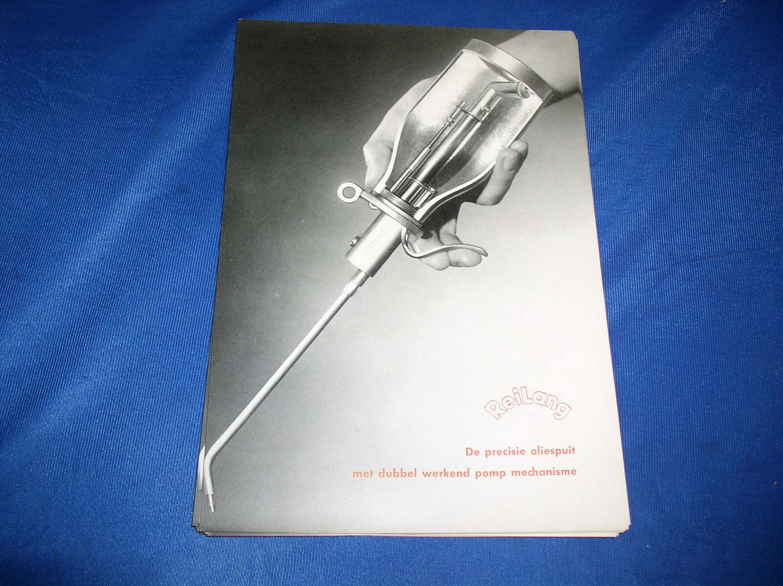 2 Stück Prospekt Blätter Reilang Ölkanne Öler Pressure Oil Gun ...