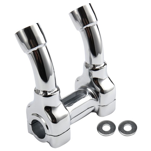 1" Clamp 4" Rise Pullback Handlebar Riser for Low Rider Street Bob Fat Boy | eBay