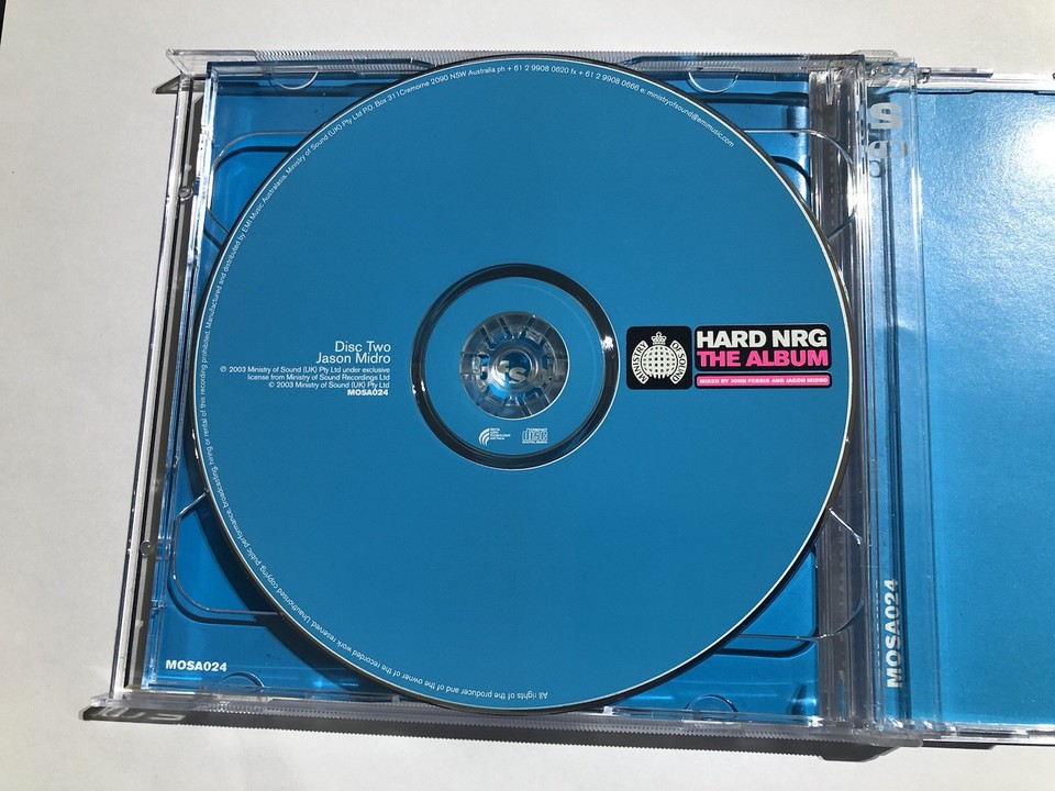 Ministry Of Sound -Hard NRG The Album Volume 4 SET 2 CD _Sent Tracked ...