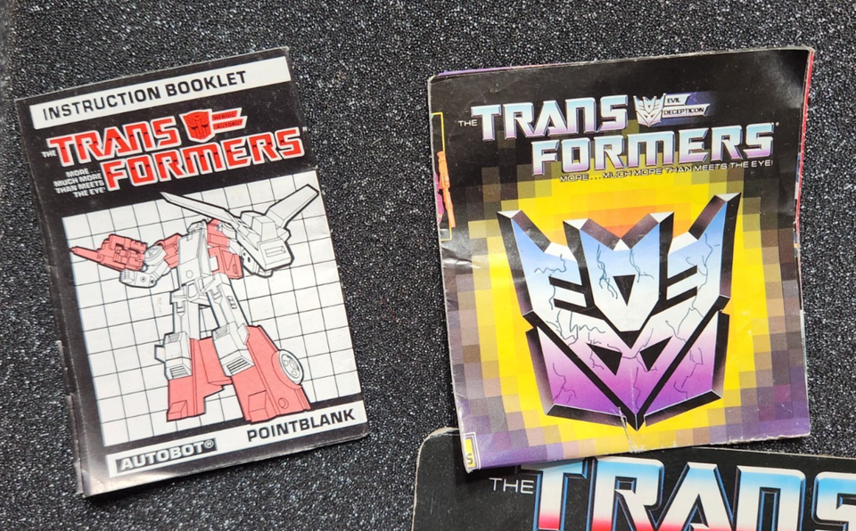 Transformers G1 PointBlank, 100% with Peacemaker, Box, Instructions ...