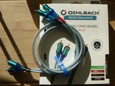 Oehlbach ICE-BLUE NF Audio -Cinchkabel 100cm | eBay.de