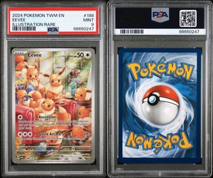 Eevee 2024 Scarlet & Violet: Twilight Masquerade #188/167 Illustration ...