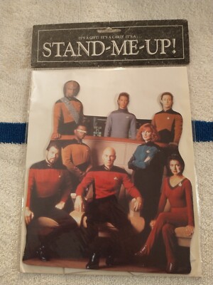 1992 Star Trek The next generation Stand-Me-Up Cardboard Card SMU-21C ...