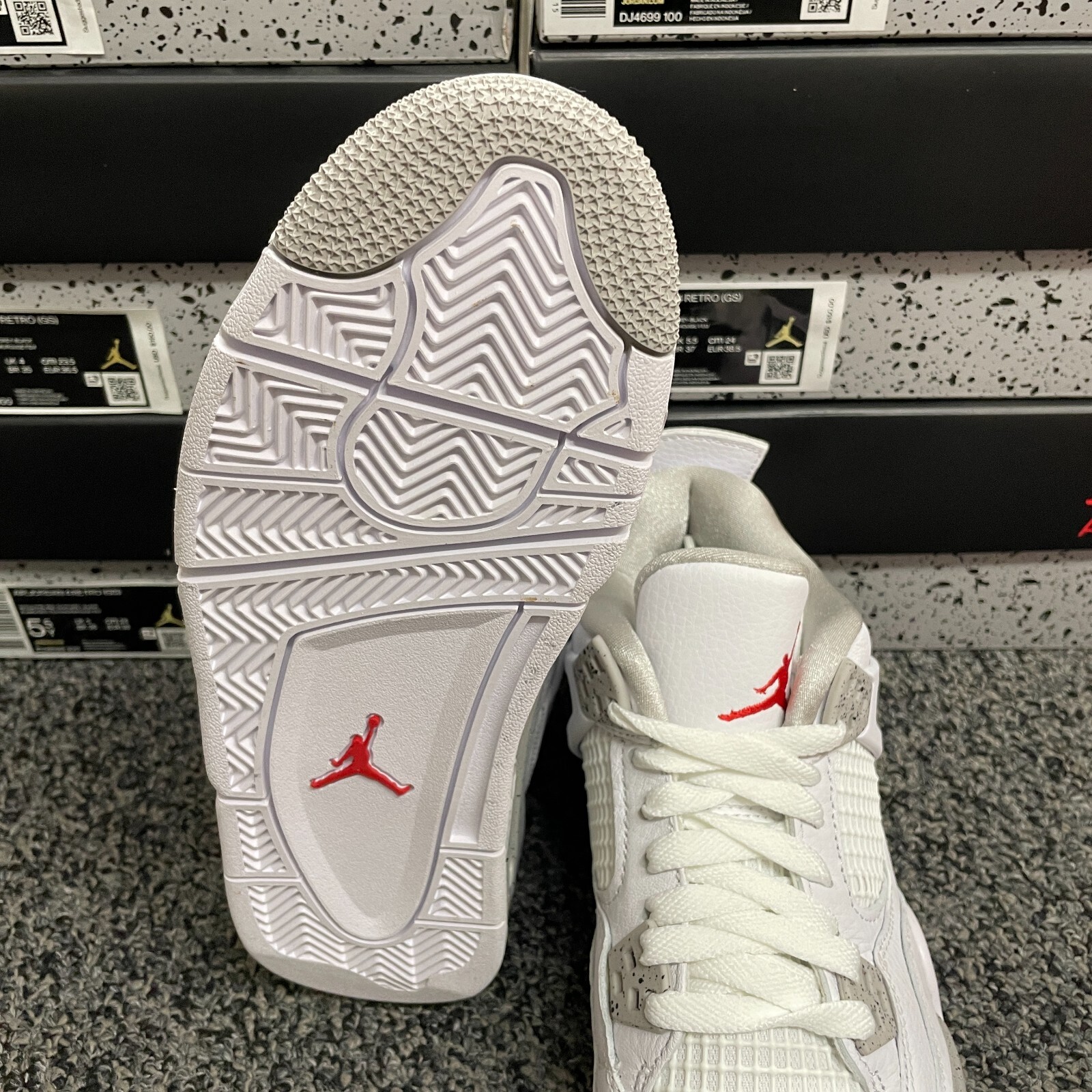 Air Jordan 4 IV Retro White Oreo DJ4699-100 GS 3.5-6.5y 5-8W DS RARE ...