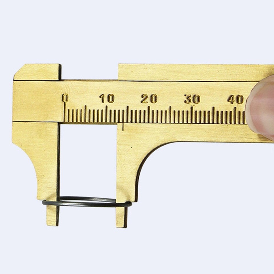 2pcs Brass Scale 80/100mm Sliding-Gauge Vernier Caliper Ruler Measuring ...
