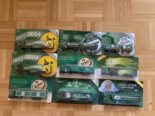 Licher German Beer Truck Model Gift Lot Of 9 Limited Editions ...