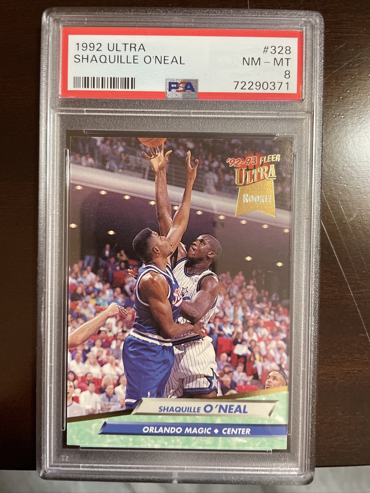 SHAQUILLE O'NEAL 1992-93 FLEER ULTRA #328 ORLANDO MAGIC ROOKIE CARD RC ...