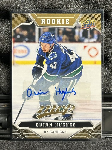 2019-20 Upper Deck MVP Rookie Quinn Hughes Autograph #248 Canucks RC | eBay