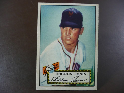 1952 Topps Baseball Card #130 Sheldon Jones - New York Giants | eBay