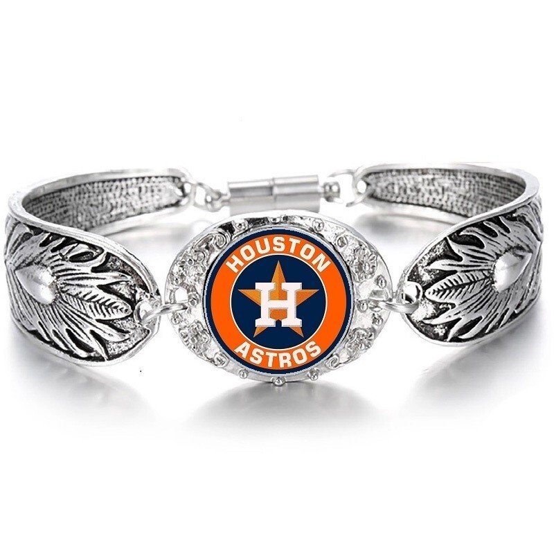 Special Houston Astros 925 Sterling Silver Necklace With Bracelet Set ...