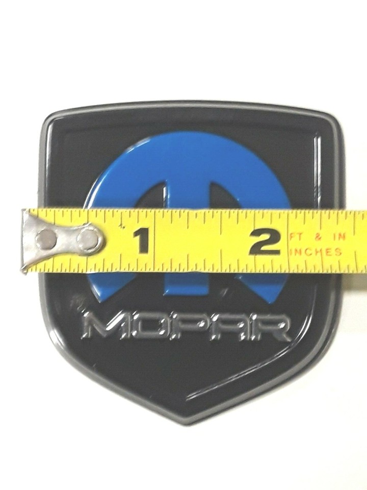 Challenger Charger MOPART Emblem Nameplate Badge Decal Chrome Black ...