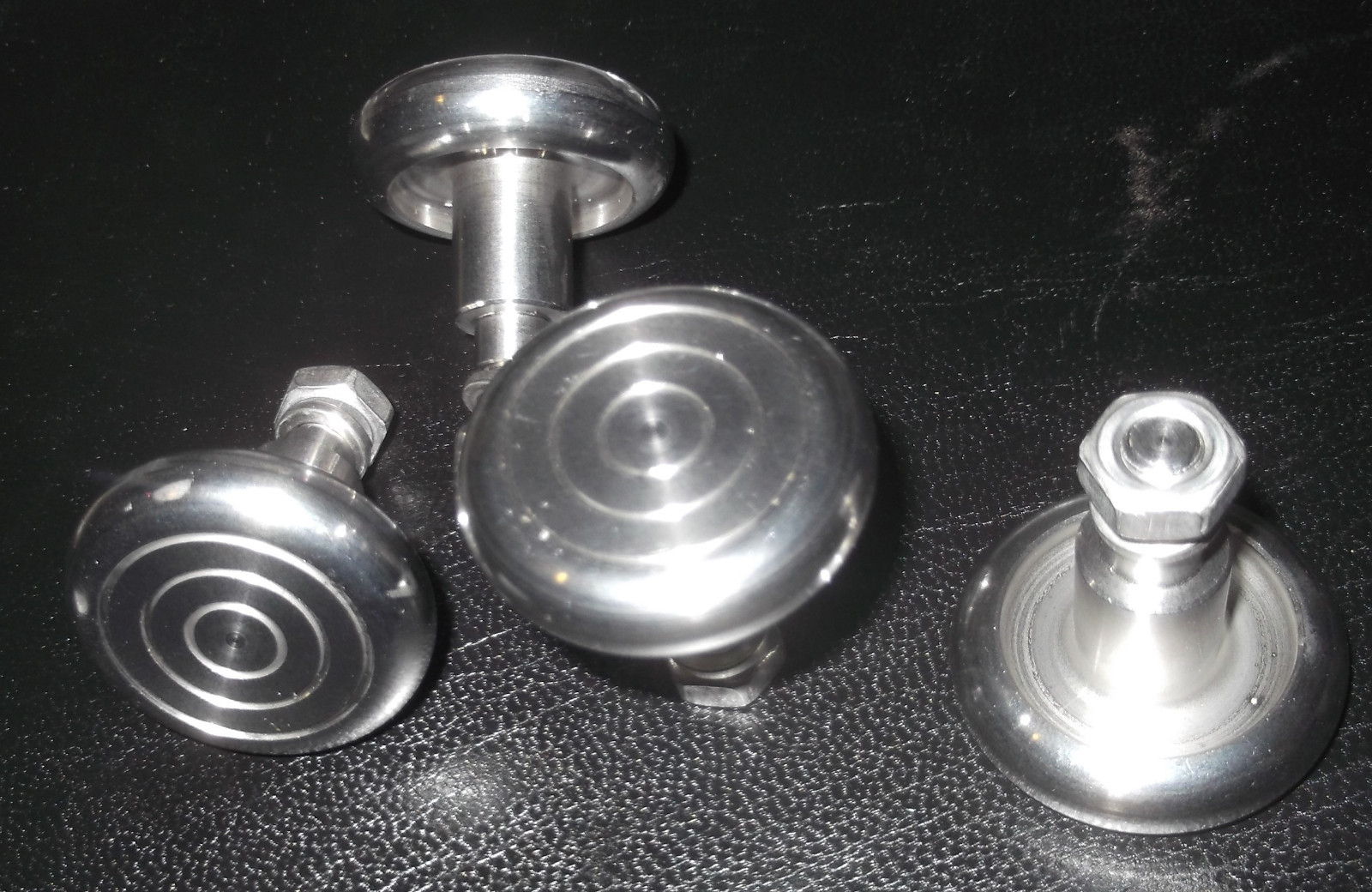 Morgan bonnet knobs early +4 4/4 F-type Circles type Stainless steel ...