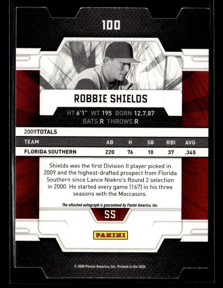 2009 Donruss Elite Extra Edition Signature Aspirations #100 Robbie ...