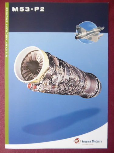 2001 DOCUMENT PUB SNECMA M53 M53-P2 MILITARY AIRCRAFT ENGINE MIRAGE ...