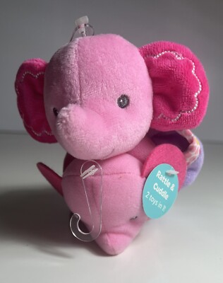 Fisher-Price Baby Rattle & Cuddle 2 Toys in One Purple/Pink | eBay