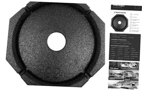 Xtra Singles RV Jack Pads – Fit for Fifth Wheels, Class Xtra Round 9 (1 ...
