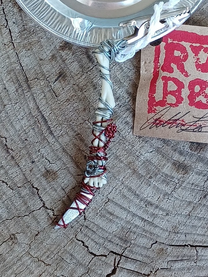 RUSTY BONES Knife Hand Roach Clip Cigarette Holder Bracelet Helper Handmade | eBay