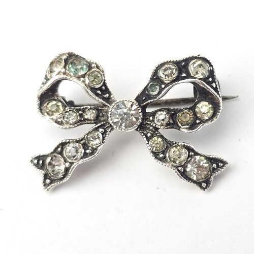 Antique Platinum/Platinin Knoll & Pregizer Bow Brooch | eBay UK