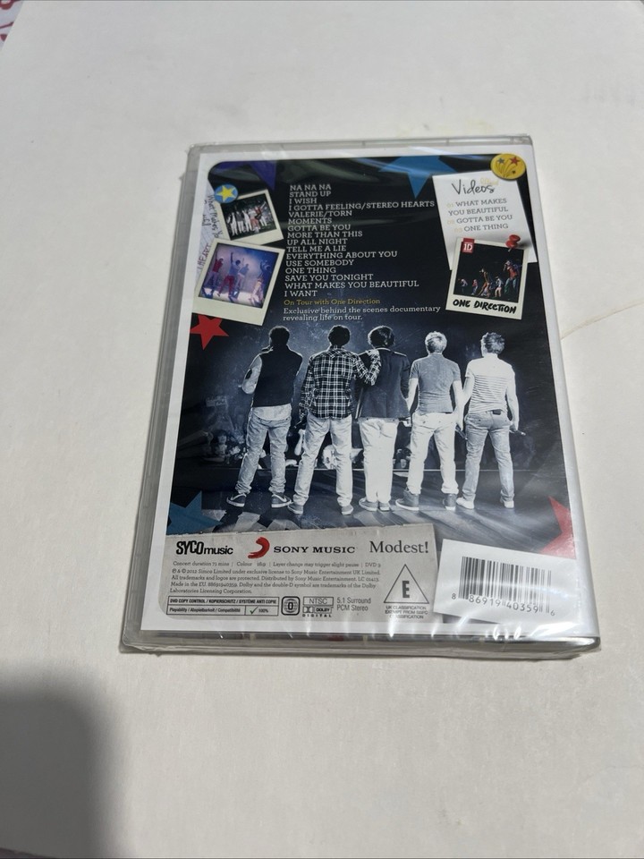 One Direction DVD -Up All Night The Live Tour 2012 Sony Music Rated E ...