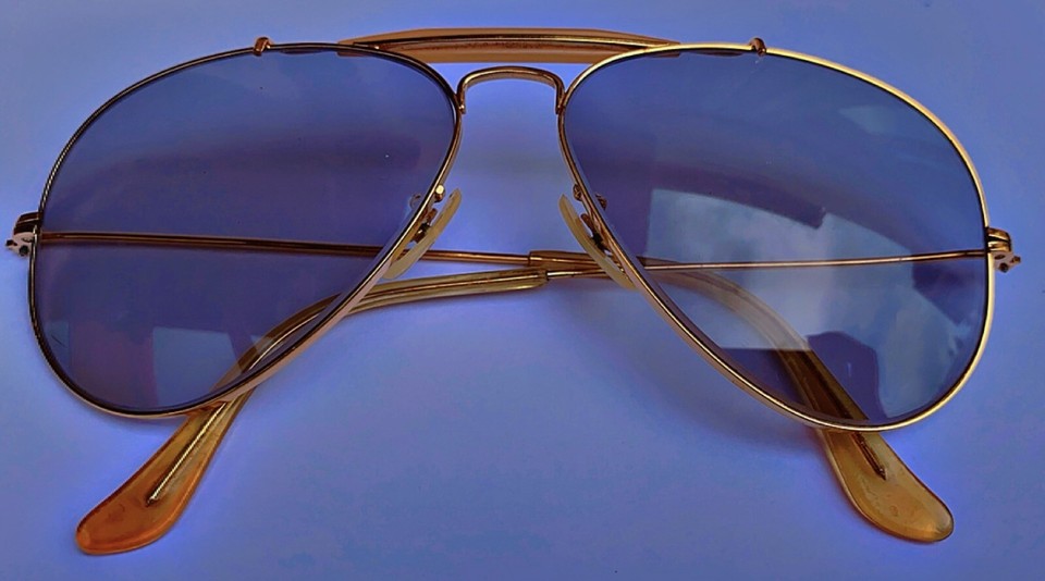 Rayban B&L Aviator Vintage 1970s Bausch & Lomb Ray-Ban Sunglasses ...