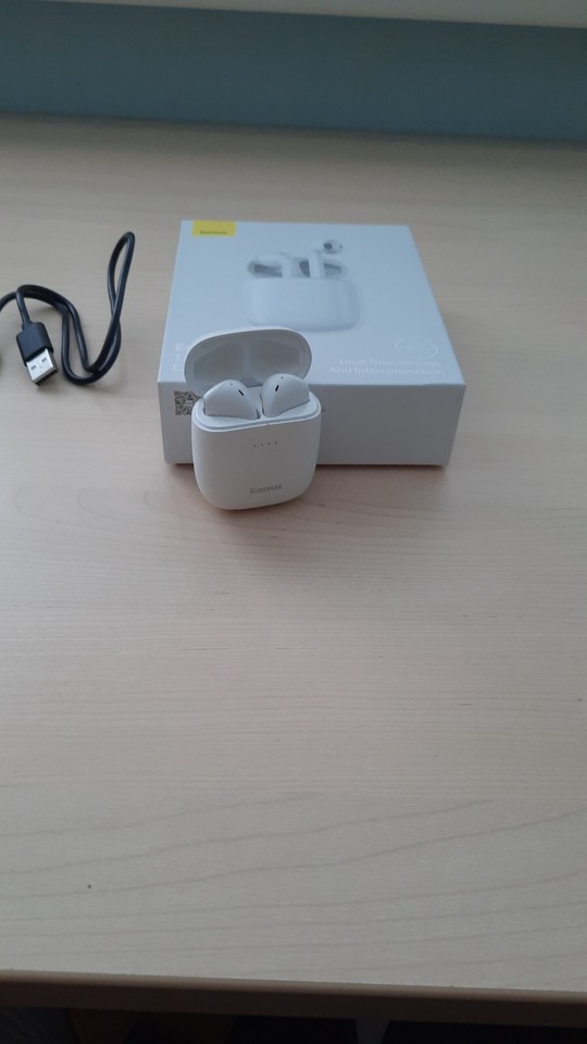 Baseus Encok W04 True Wireless Earphones Bluetooth - White | eBay