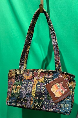 Laurel Burch Hand woven into exquisite tapestries Handbag “Story ...