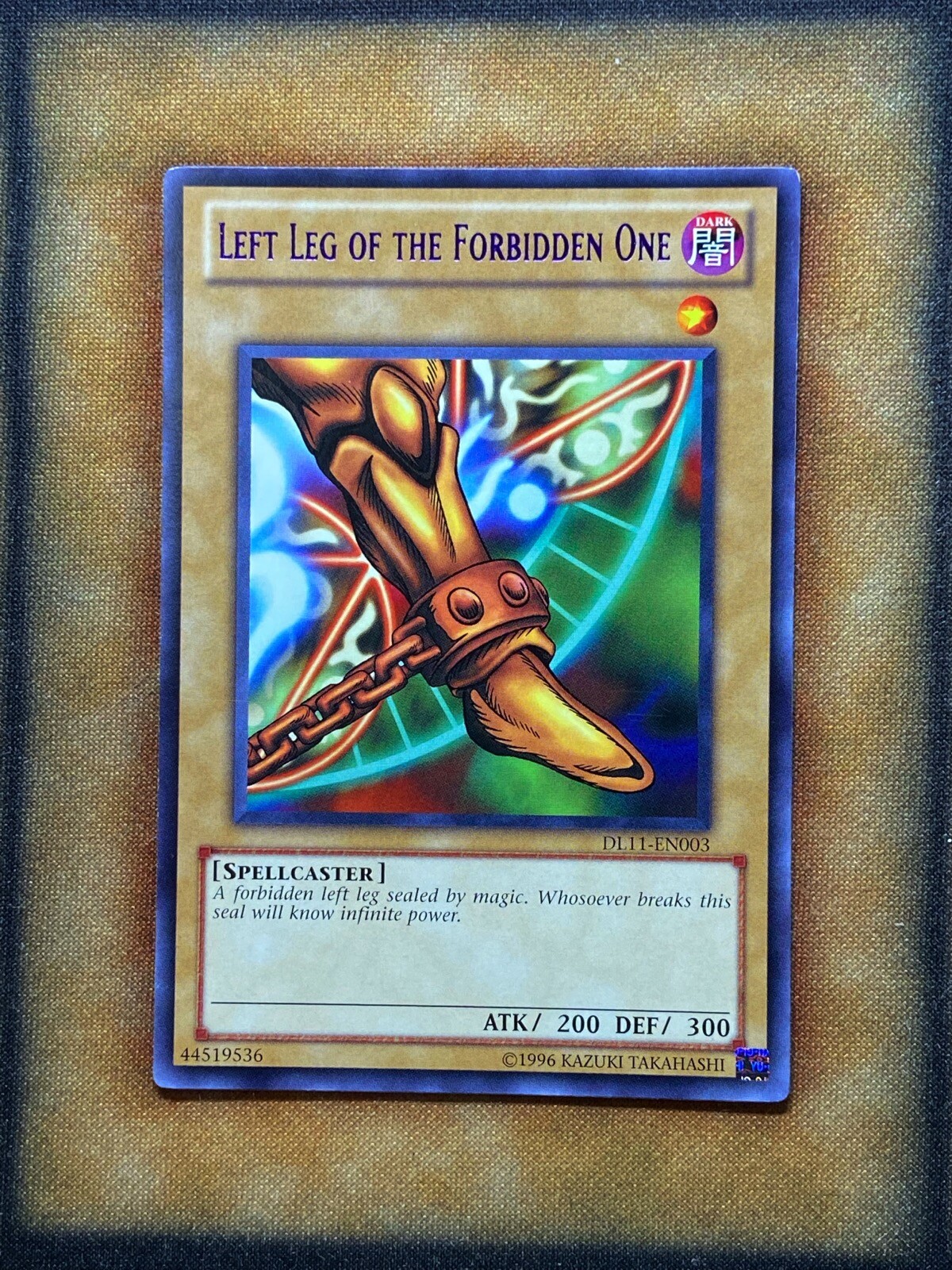 Yugioh Left Leg Of The Forbidden One DL11-EN003 Duelist Leagure Rare ...