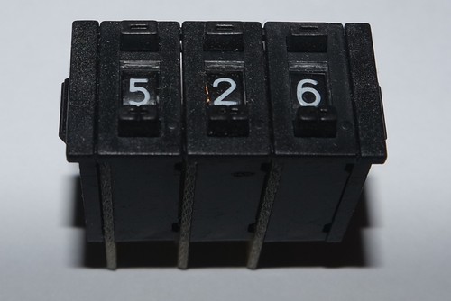 3 Digit Hartmann Stackable BCD Encoder Switch Up/Down Pushbutton ...