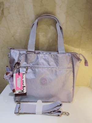 NWT Women's Kipling Metallic Purple Handbag Crossbody handbag trolley ...