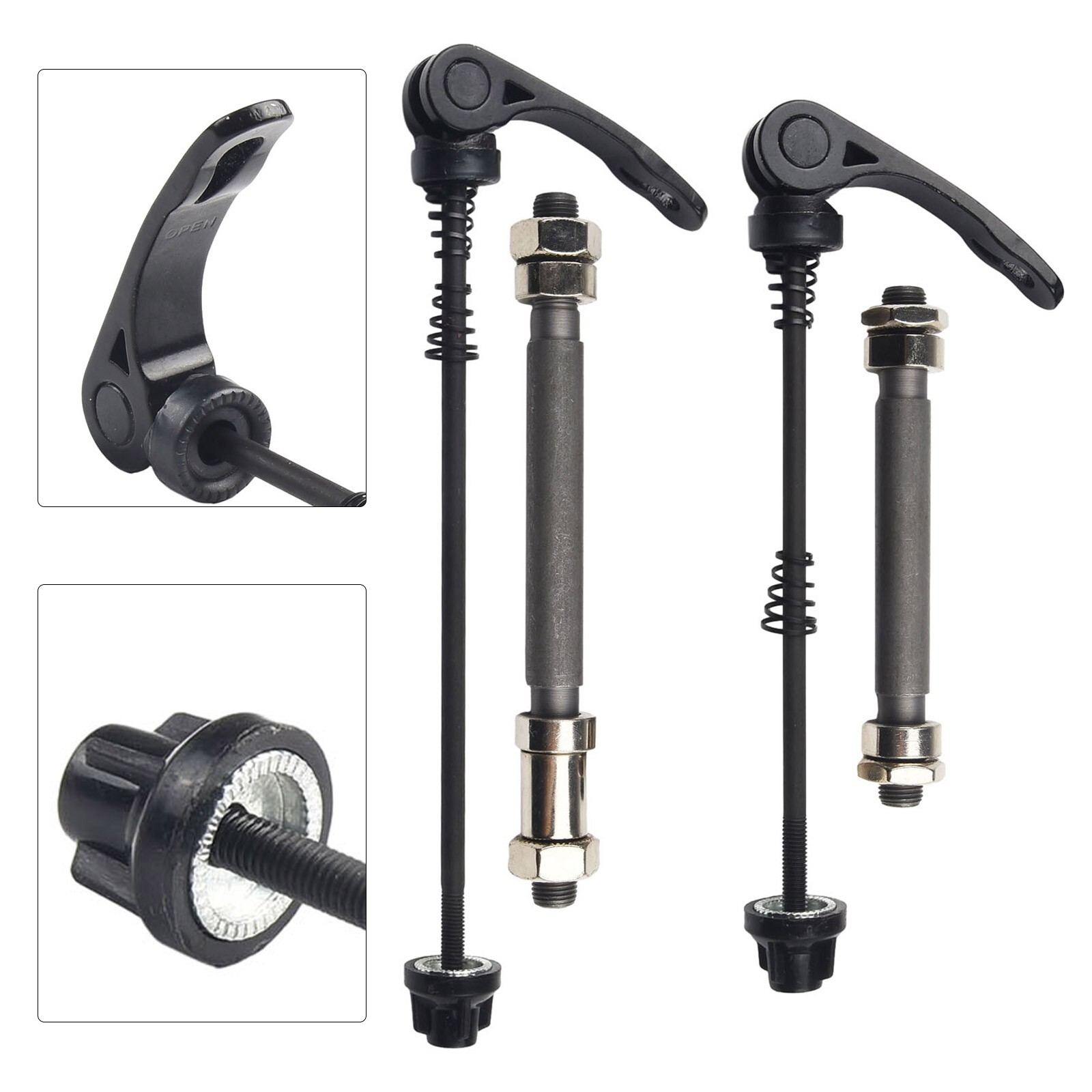 MTB Bike BICYCLE WHEEL HUB AXLE FRONT REAR HOLLOW With Quick Release ...