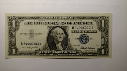 Fr-1619-1957 Silver Certificate Uncirculated Blue Seal Old Paper Money ...