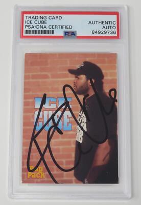 Ice Cube NWA Signed Autograph Auto 1991 Premier Rap Pack Rookie Card 47 ...