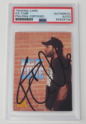 Ice Cube NWA Signed Autograph Auto 1991 Premier Rap Pack Rookie Card 47 ...