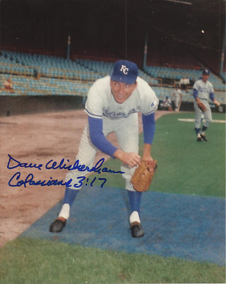 Dave Wickersham 1969 Kansas City Royals Signed Autographed 8x10 Photo ...