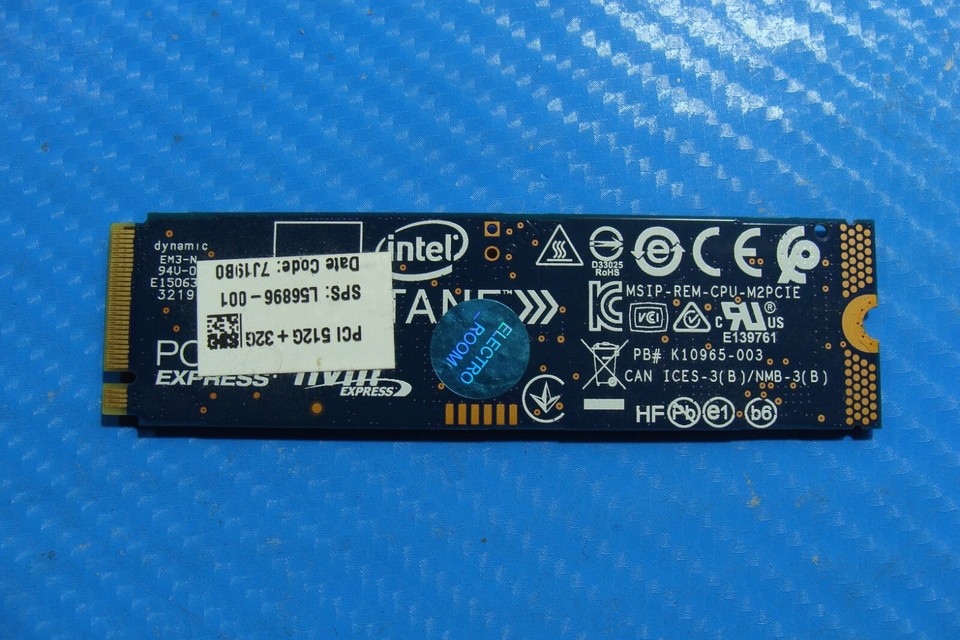 HP 15-dk0056nr Intel 32GB/512GB NVMe M.2 SSD Solid State Drive ...