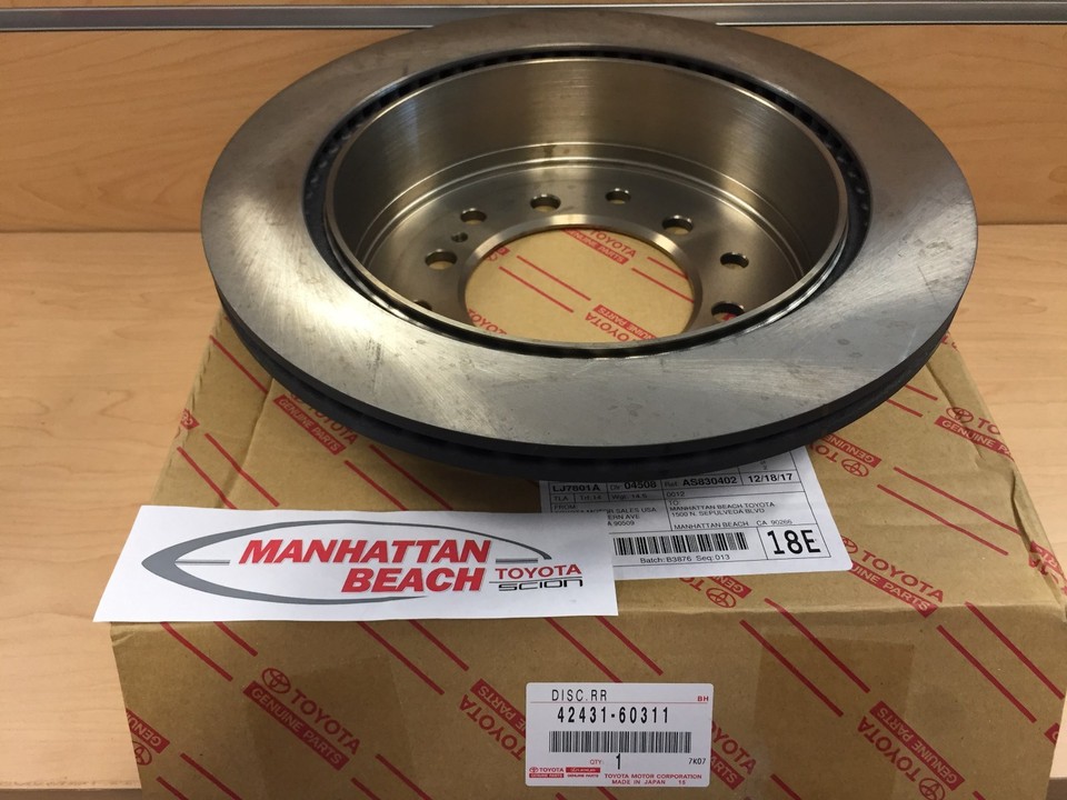 10-24 4RUNNER, & 10-14 FJ OEM REAR Brake DISC ROTOR 42431-60311 | eBay