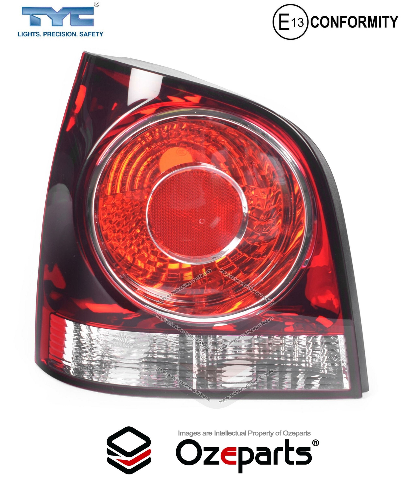 LH LHS Left Hand Tail Light Lamp For Volkswagen VW Polo 9N Hatch 2005 ...