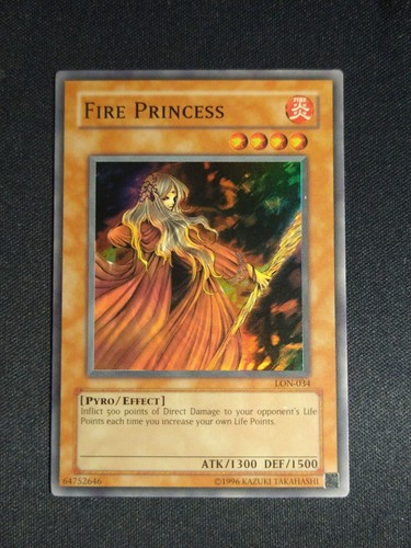 Yu-Gi-Oh! Fire Princess LON-034 Unlimited Super Rare PL | eBay
