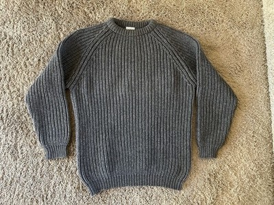 Vintage Cornish Chunky XL Mens Sweater Pure Wool Fisherman Made in ...