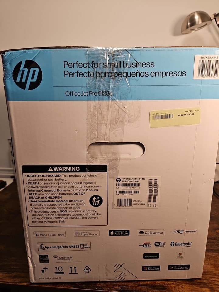 HP OfficeJet Pro 9128e Color Inkjet All-In-One Office Printer With ink ...