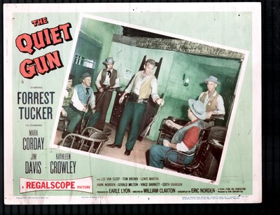 Quiet Gun 11"x14" Lobby Card #8 Forrest Tucker Lee Van Cleef Western | eBay